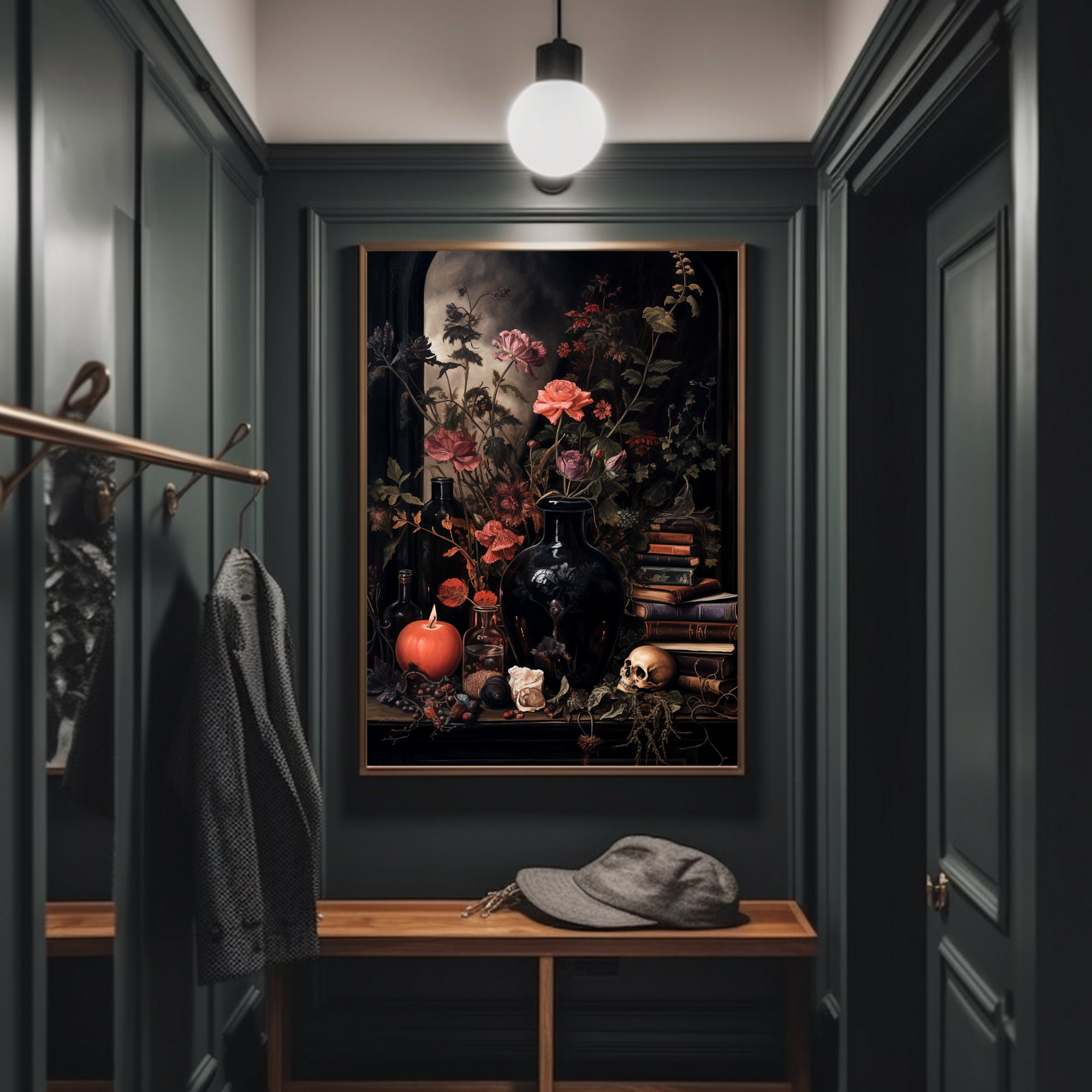 Gothic Poster Dark Academia Poster Cottagecore Poster Vintage Flower ...