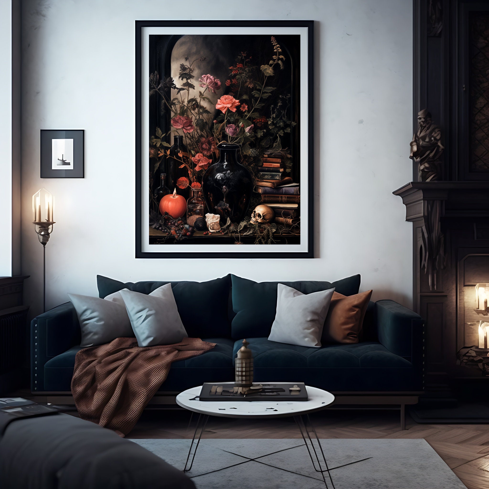 Gothic Poster Dark Academia Poster Cottagecore Poster Vintage Flower ...