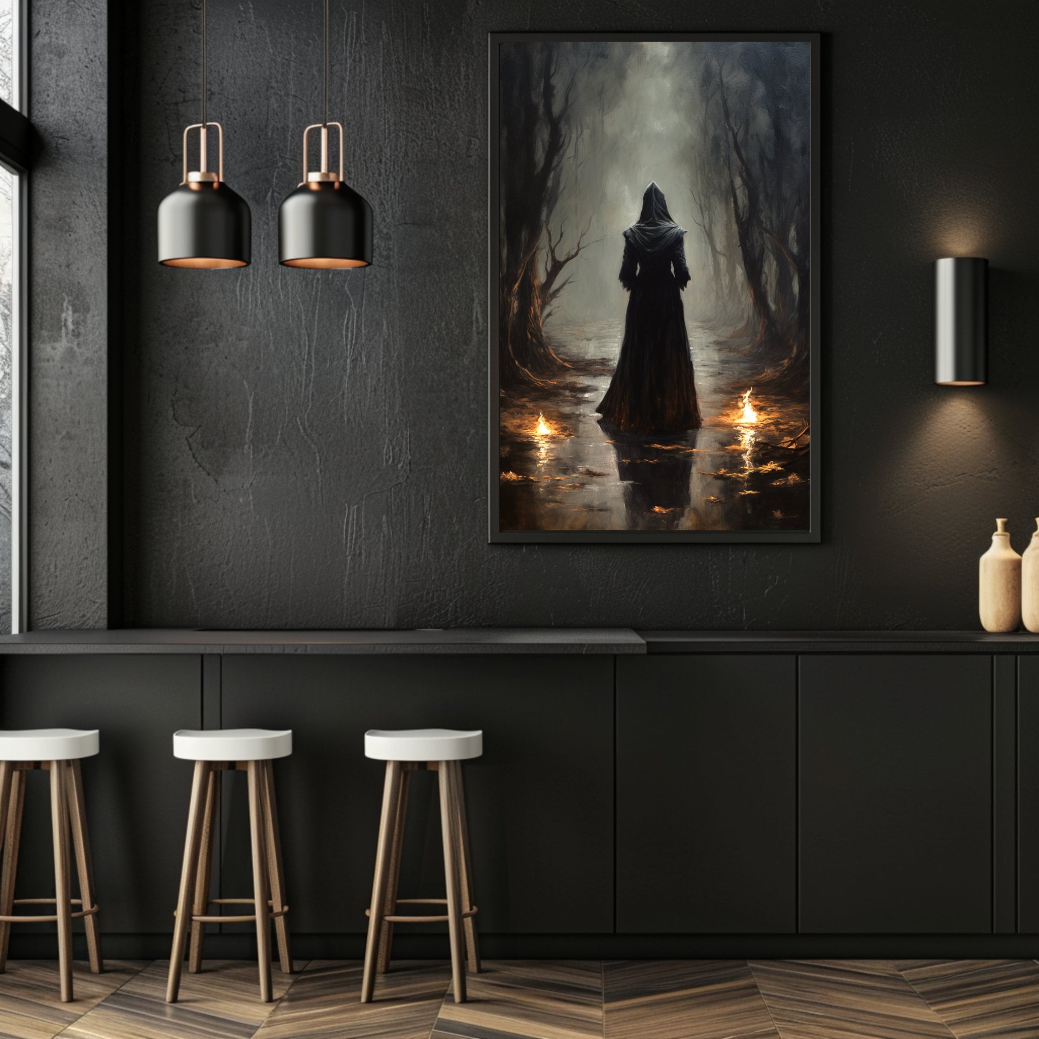 Gothic Poster Dark Academia Poster Witch Poster Mysticism Wall Picture ...