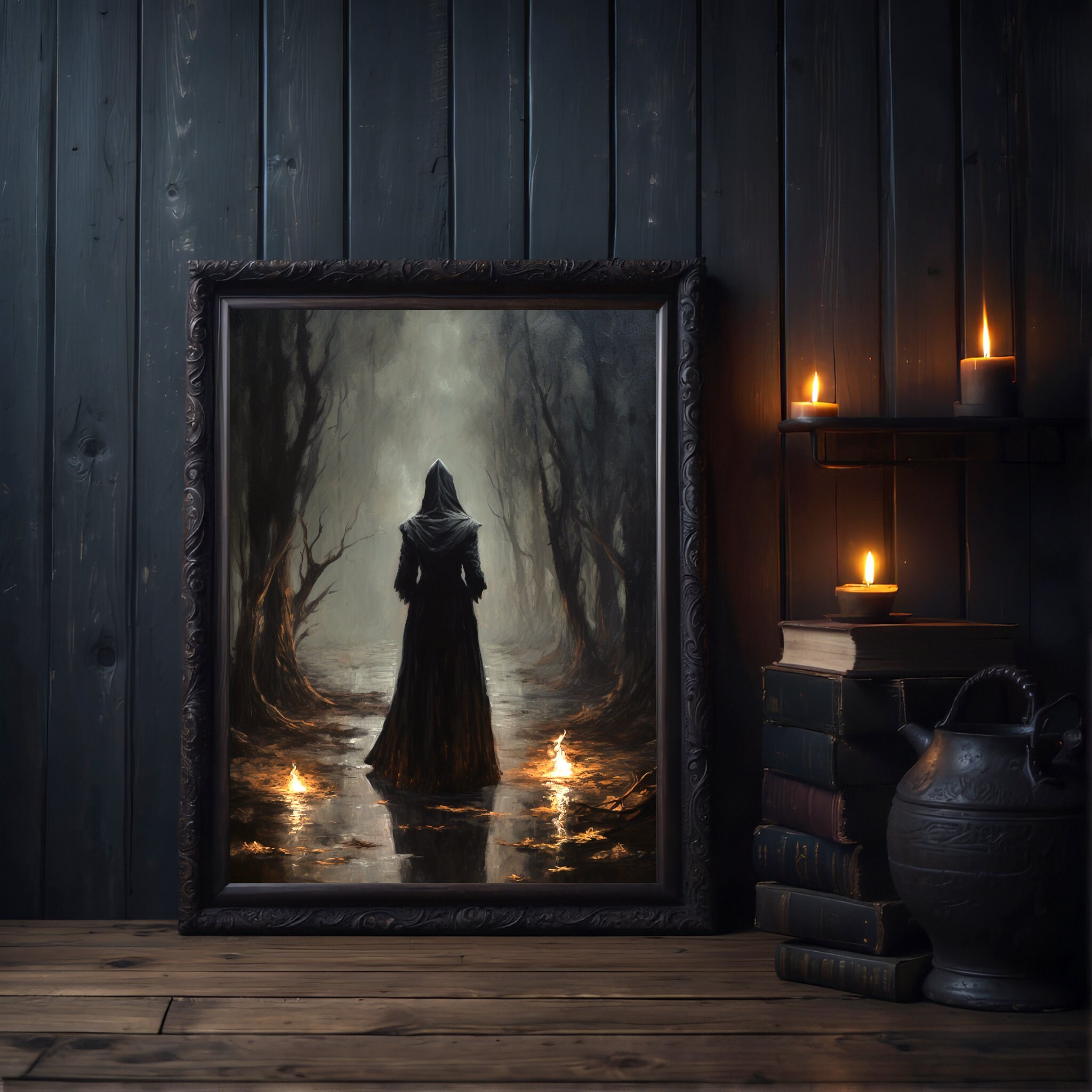 Gothic Poster Dark Academia Poster Witch Poster Mysticism Wall Picture ...