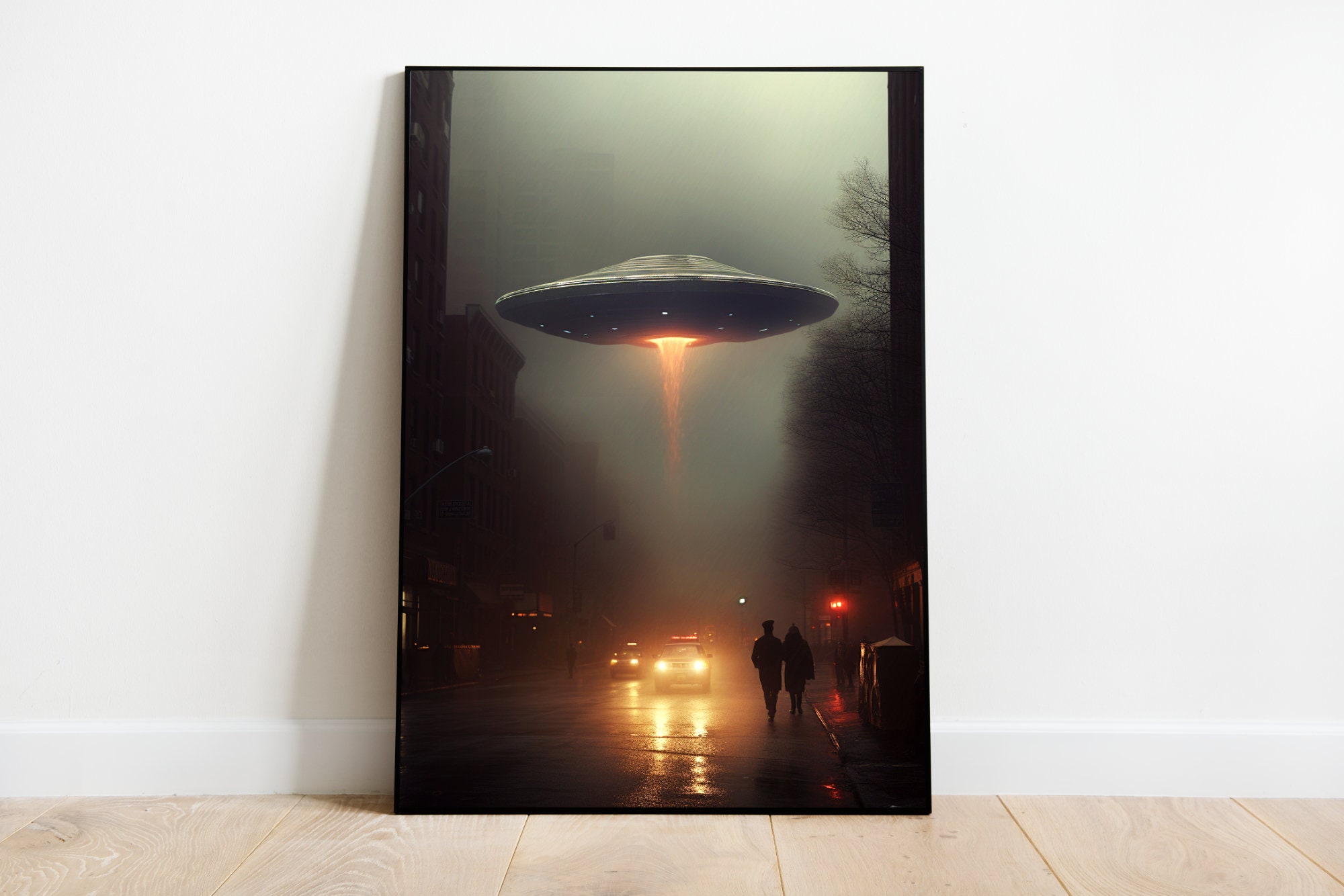 Sci-fi Poster UFO Poster Mystery Poster Fantasy Wall Art NYC Mural ...