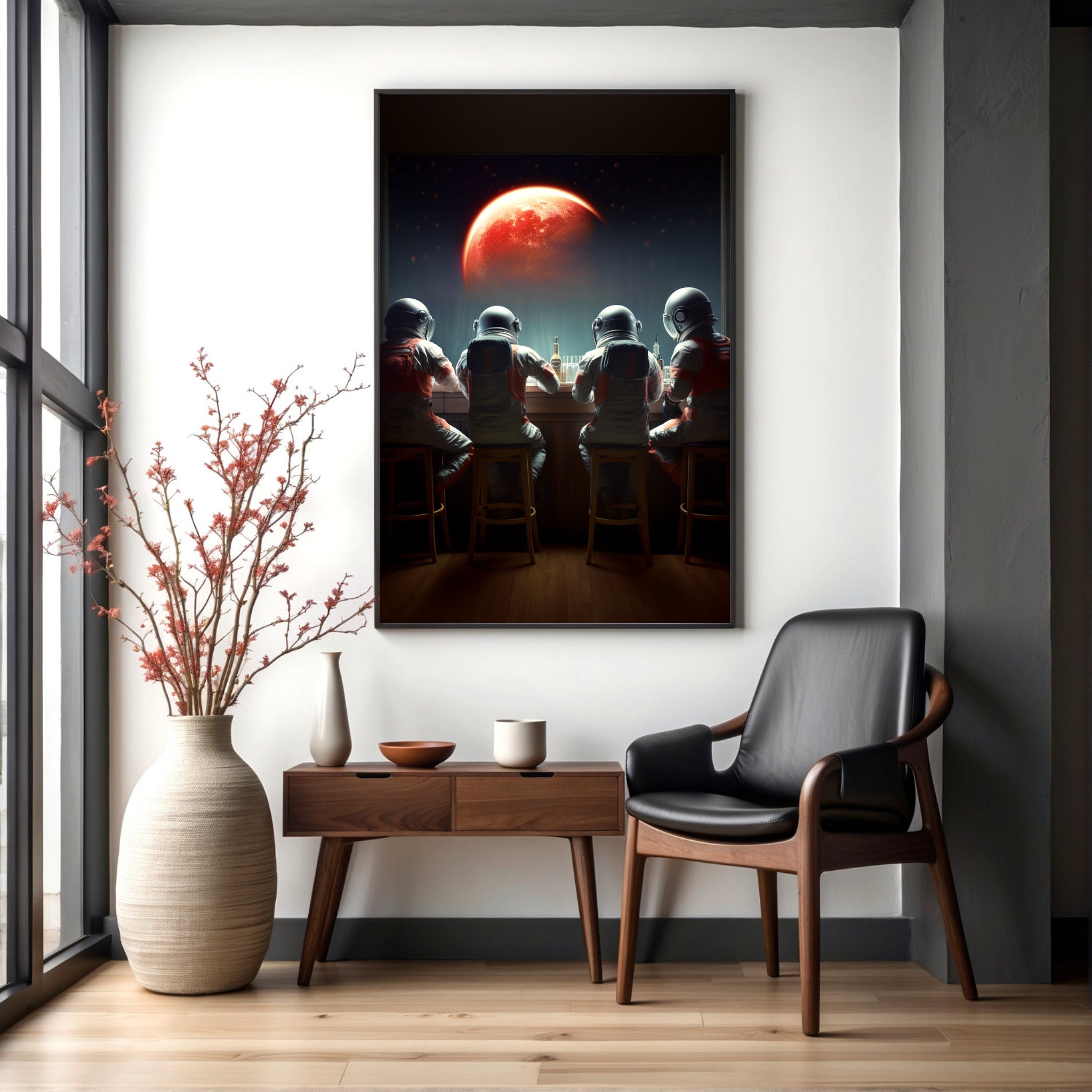 Sci-fi Poster Space Poster Astronauts Poster Fantasy Wall Art Space ...
