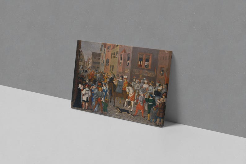 Entry of King Rudolf of Habsburg Into Basel by Franz Pforr Wall Poster ...