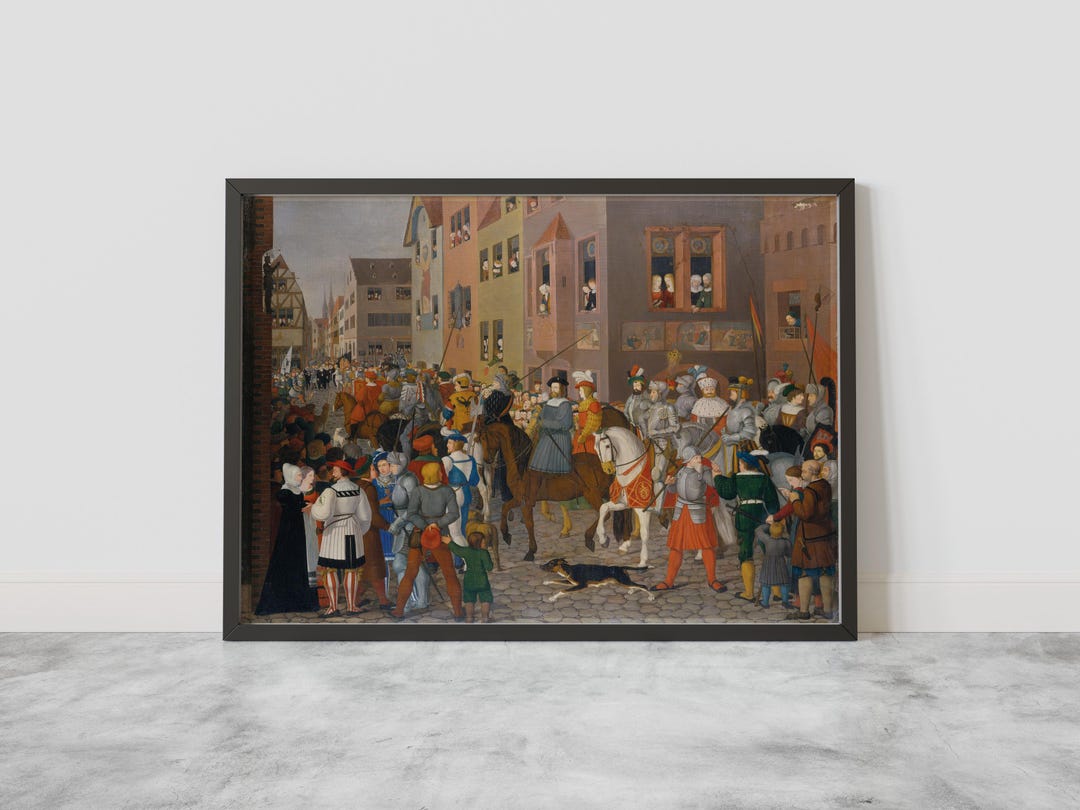 Entry of King Rudolf of Habsburg Into Basel by Franz Pforr Wall Poster ...