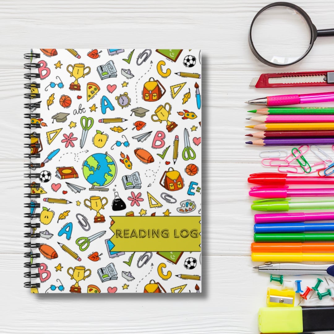 Kids Reading Log Notebook – Spiral Bound Tracker Journal - Etsy