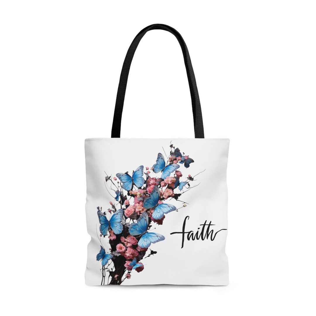 Faith Tote, Christian Tote, Floral Faith, Faith-inspired, Gift for Her ...