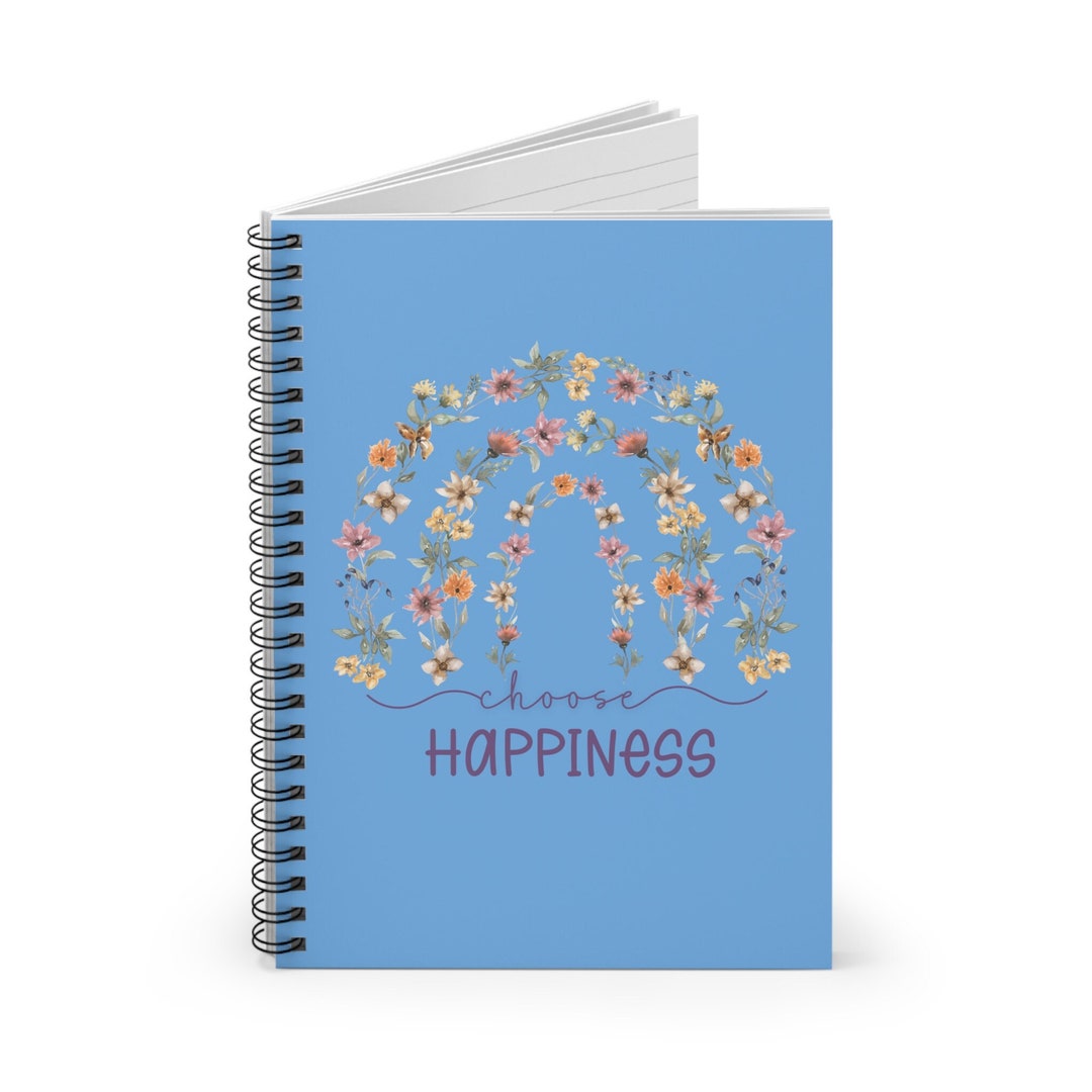 Choose Happiness Spiral Notebook Journal Spiral Notebook - Etsy