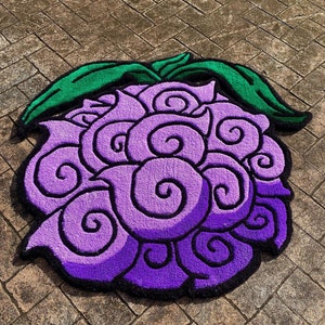 Devil Fruit Tufted Rug Gomu Rug, Anime Tuft Rug, One Piece Rugs ...