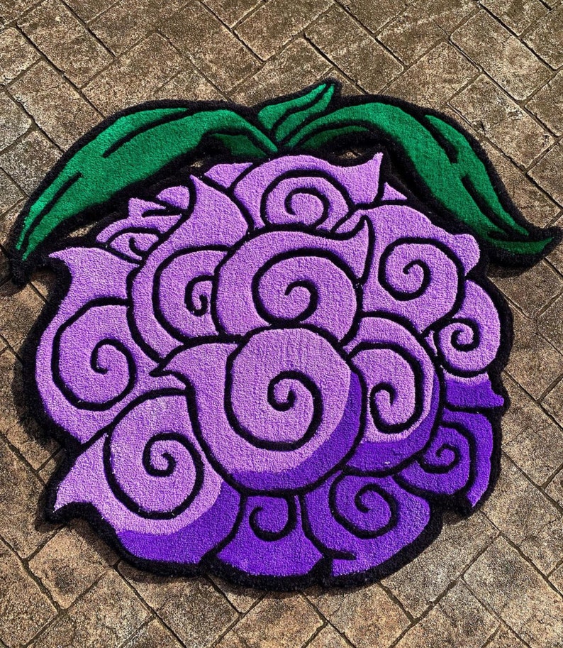 Devil Fruit Tufted Rug Gomu Rug, Anime Tuft Rug, One Piece Rugs ...
