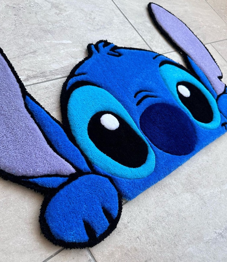 Stitch Tufted Rug Custom Hand Tufted Rug Fluffy Area Carpet - Etsy