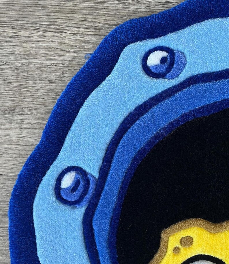 Spongebob Tufted Rug Hand Tufted Cartoon Rugs, Custom Fluffy Rug ...