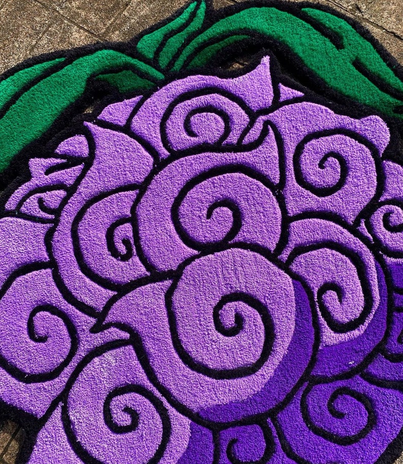 Devil Fruit Tufted Rug Gomu Rug, Anime Tuft Rug, One Piece Rugs ...