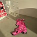 Hand Tufted Pink Tiger Rug Custom Animal Rug, Colorful Rug, Carpet ...