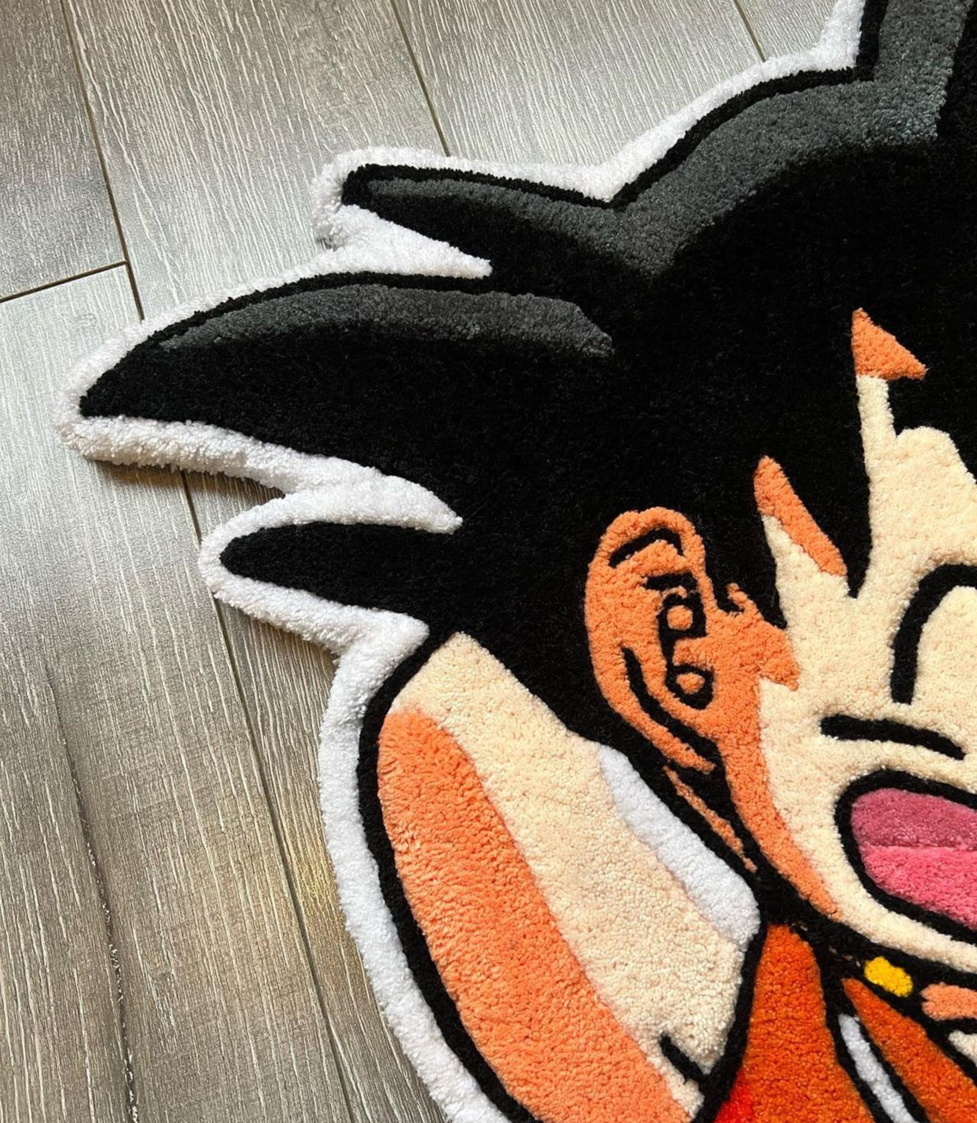 Goku Tufted Rug Custom Anime Rugs, Modern Fluffy Carpet, Gift for Anime ...