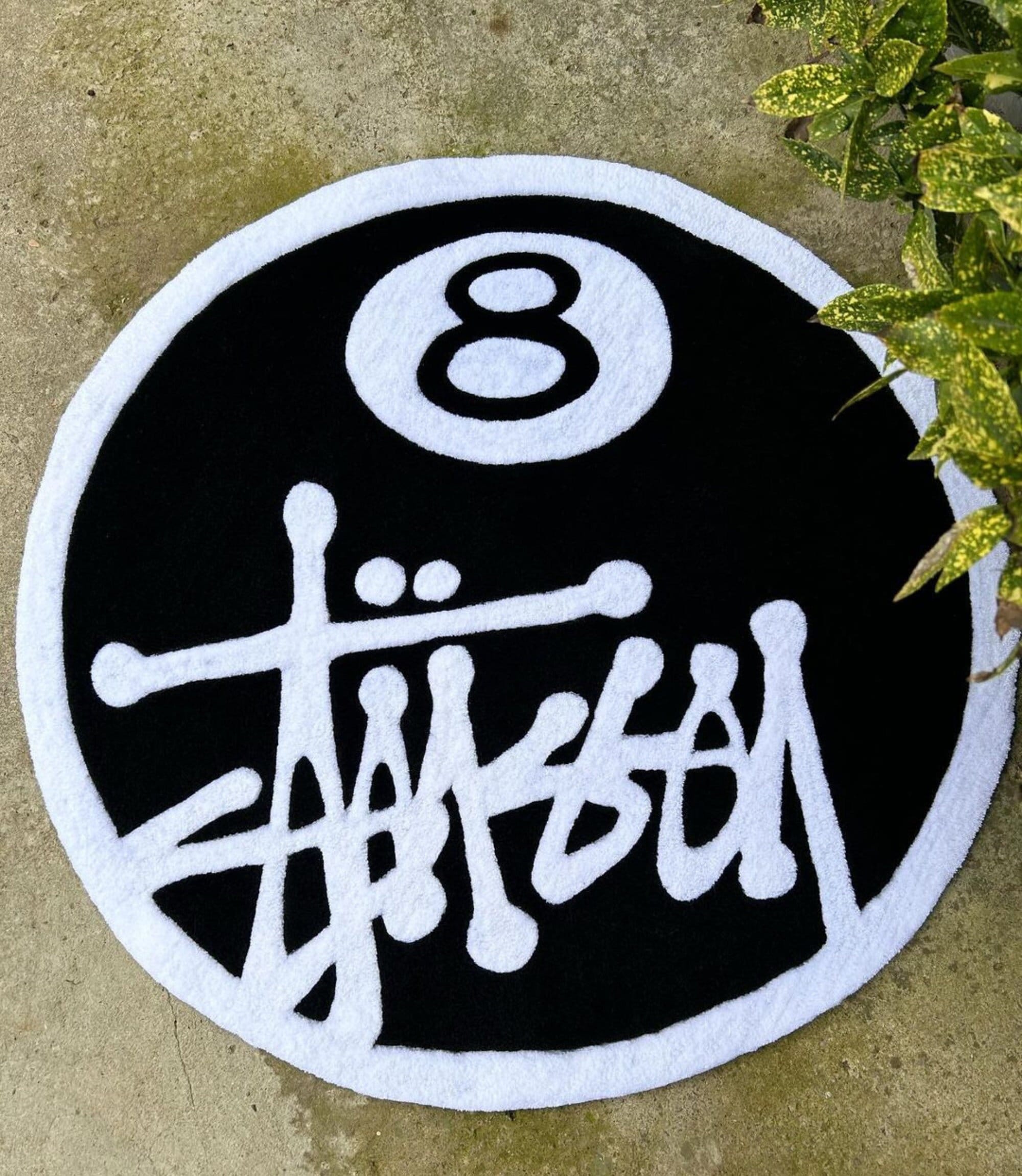 Stussy Tufted Rug 8 Ball Rug, Rug for Bedroom, Modern Rugs, Y2K Gift ...