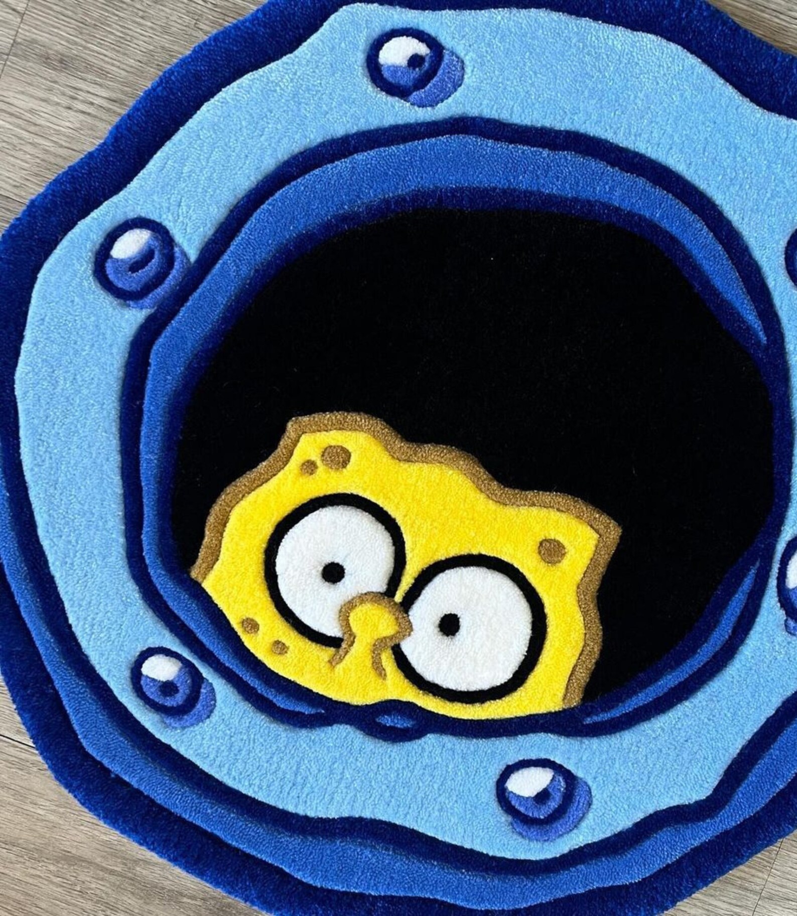 Spongebob Tufted Rug Hand Tufted Cartoon Rugs, Custom Fluffy Rug ...