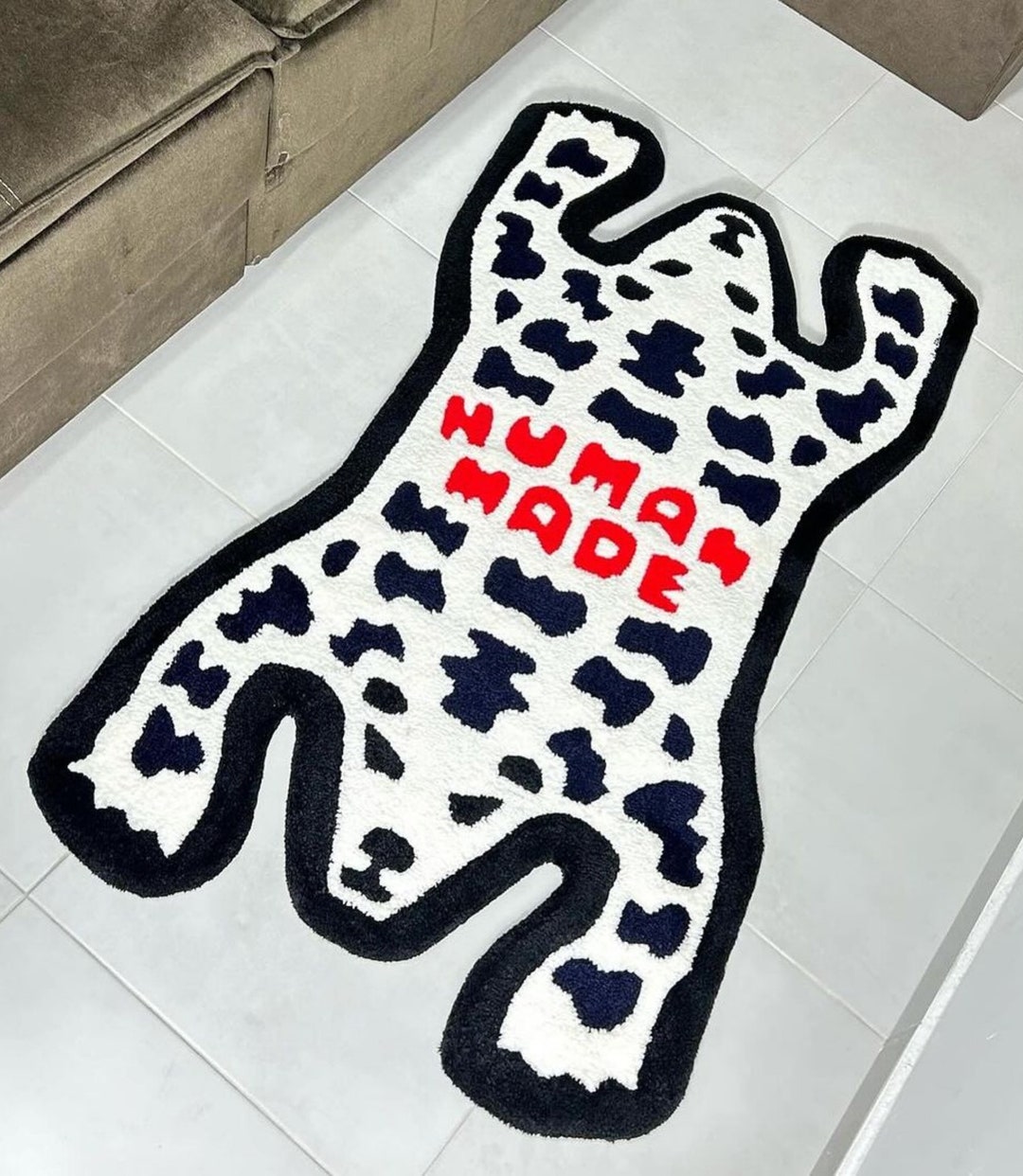 Custom Tiger Tufted Rug Human Made Rug, Handmade Bedroom Rug, Modern ...