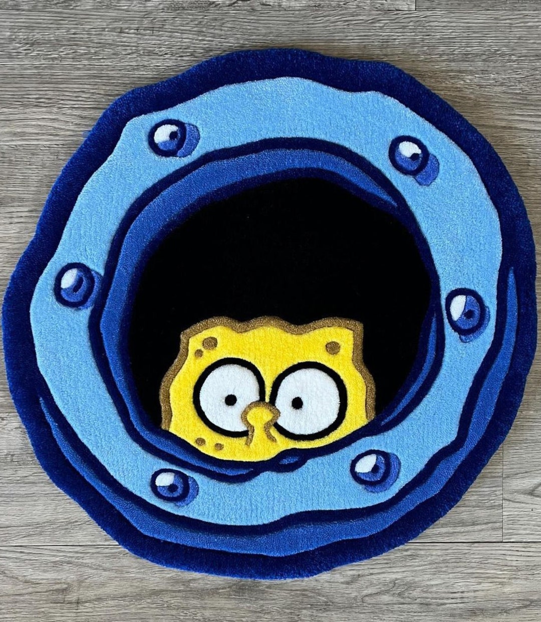 Spongebob Tufted Rug Hand Tufted Cartoon Rugs, Custom Fluffy Rug ...