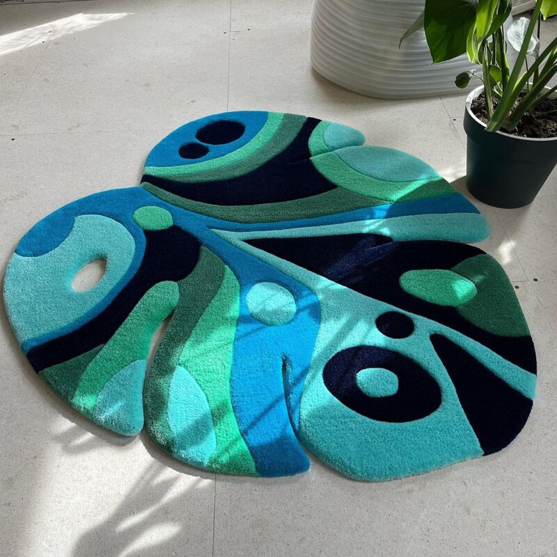 Leaf Rug - Etsy