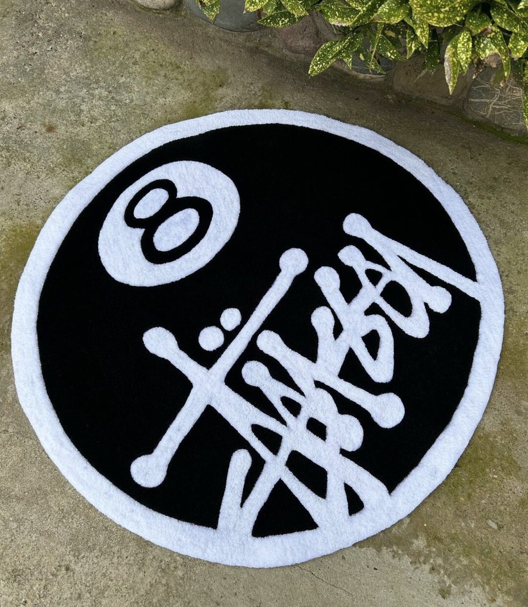 Stussy Tufted Rug 8 Ball Rug, Rug for Bedroom, Modern Rugs, Y2K Gift ...