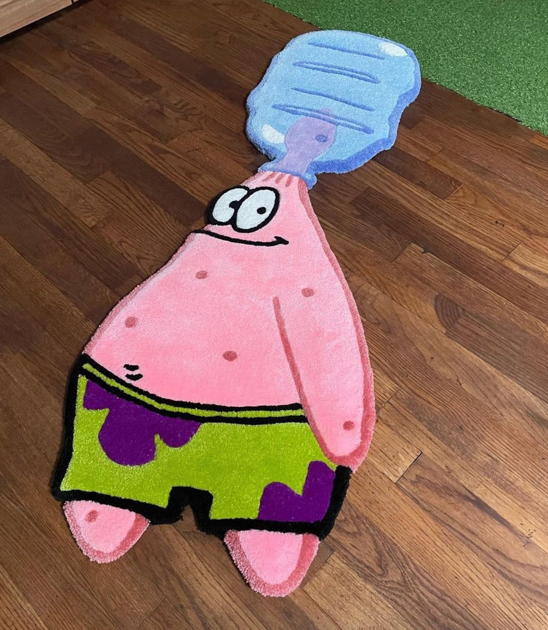 Patrick Tufted Rug Spongebob Rug, Funky Tuft Rug, Birthday Gift, Game ...