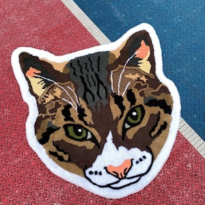 Custom Pet Portrait Tufting Rug Handmade Fluffy Tufted Rug, Art Rug ...
