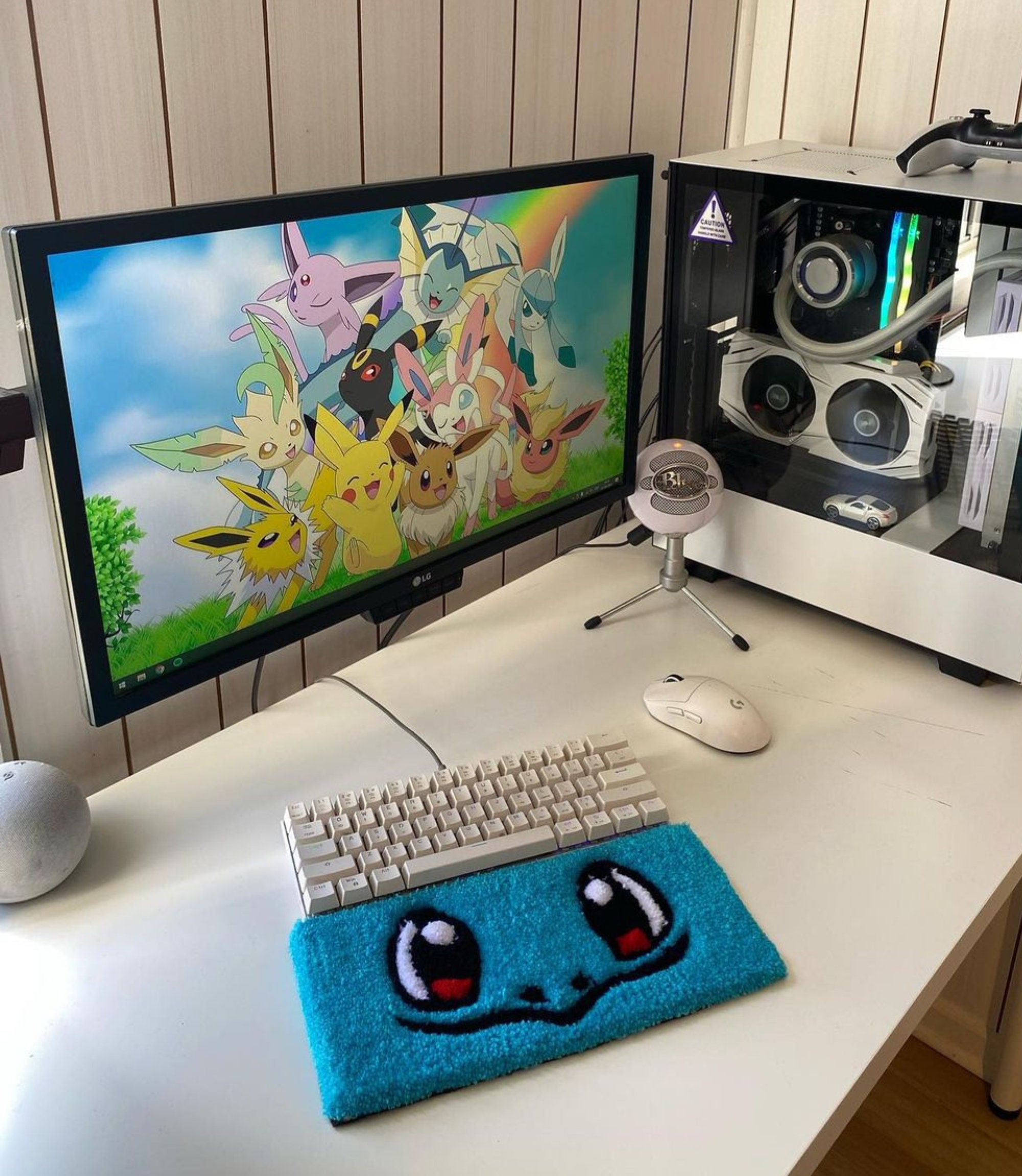 Pokemon Keyboard Rug Custom Anime Tufted Rugs, Wrist Rest, Desk Fluffy ...