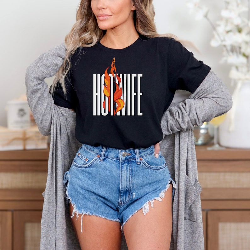 Hotwife Hotlife Couples Shirt Swinger Lifestyle Clothing Stag and Vixen Couple Flame Fire Couple ...