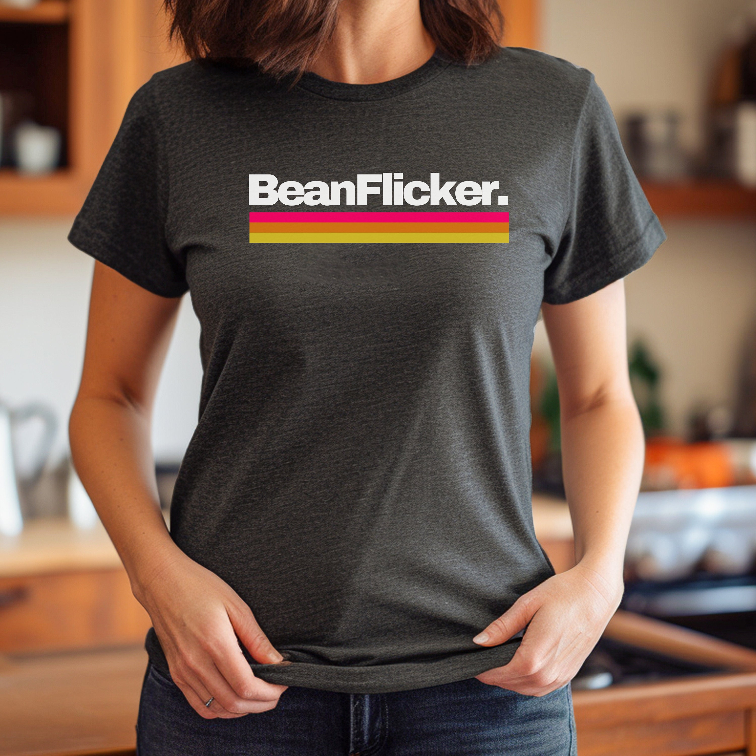 Retro Bean Flicker Shirt Adult Humor Funny Tshirt Coffee Barista ...