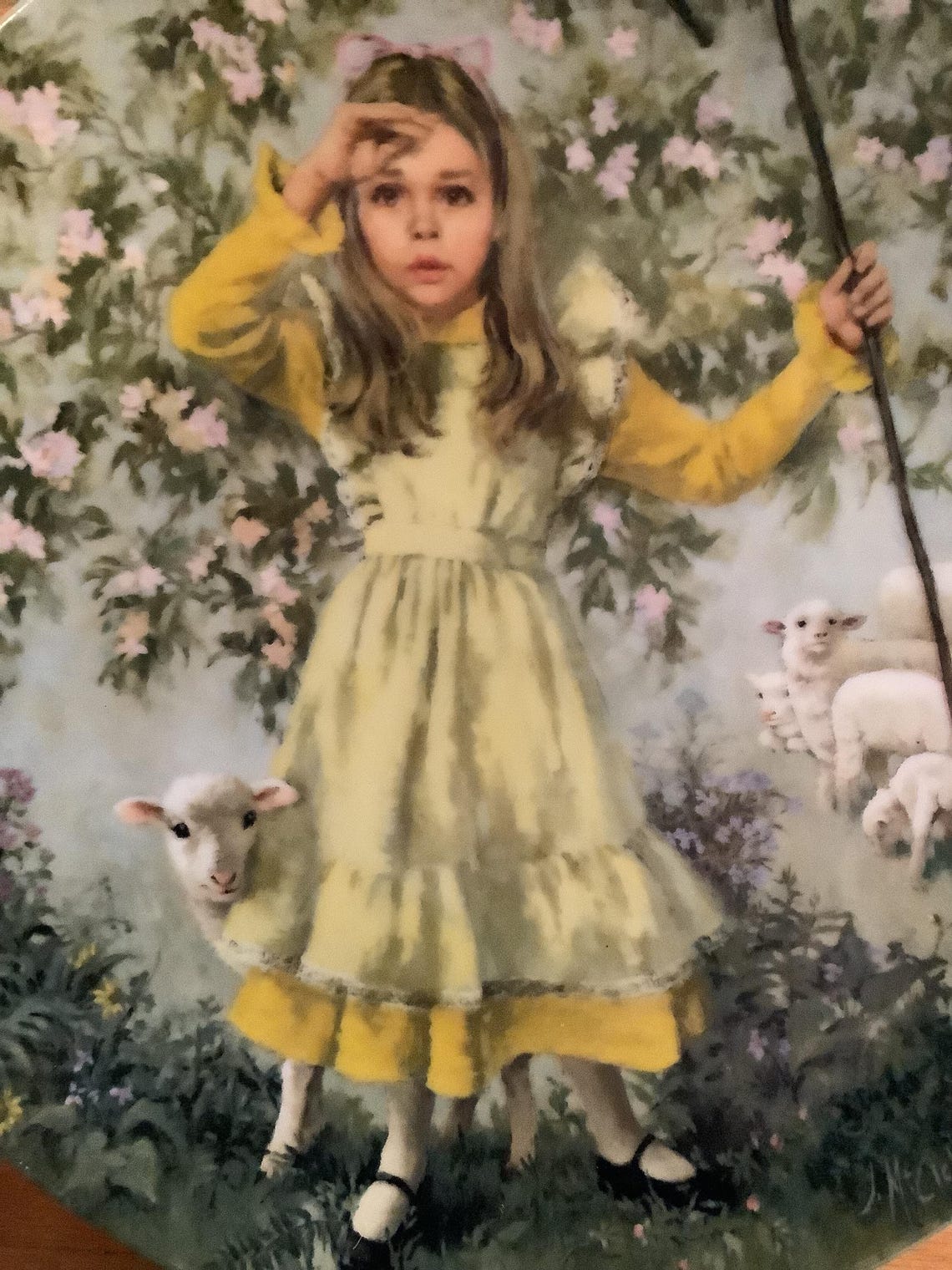 Vintage Mother Goose Reco Little Bo Peep 1983 Collectors Plate ...