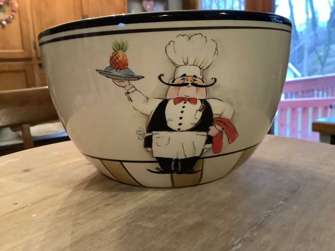 Le Chef Soup/cereal Bowl by HD Designs/dishware/collectible - Etsy