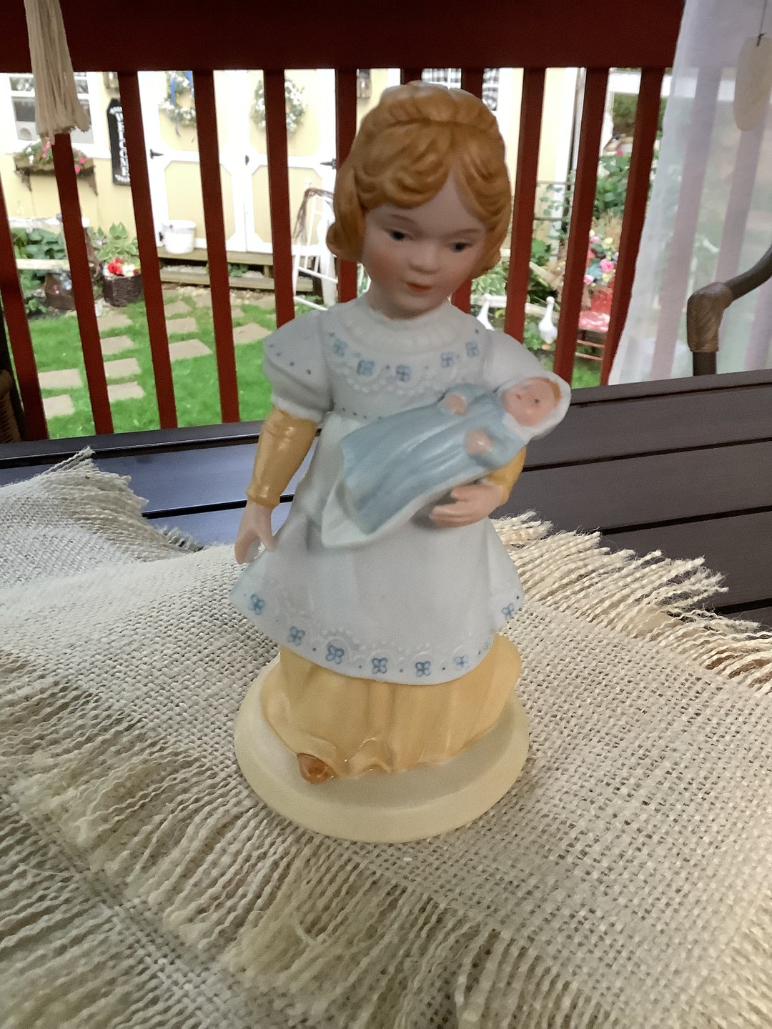 Vintage 1981 Avon A Mother’s Love Figurine Mother Holding Baby ...