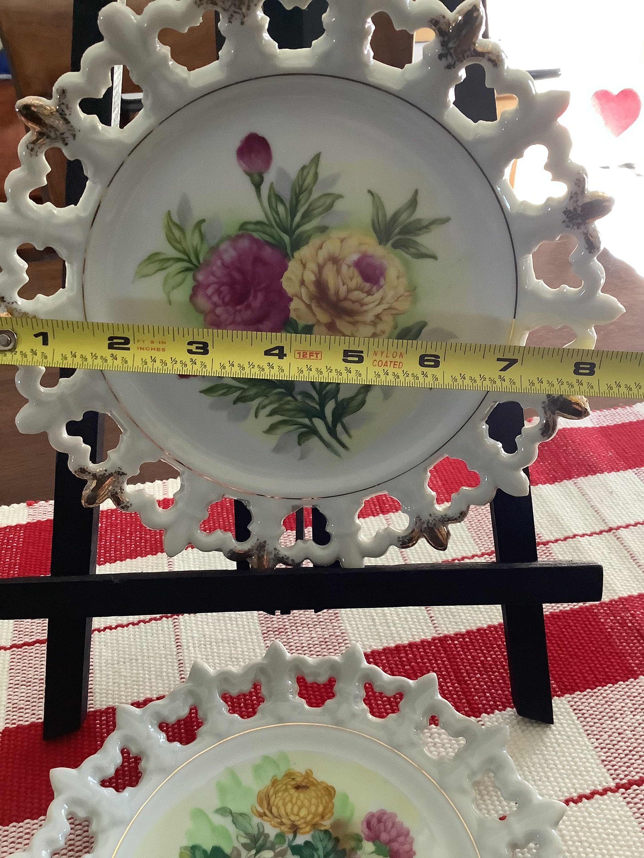 Vintage Flower Plates 1960’s Lefton Decorative Flower/collectible ...
