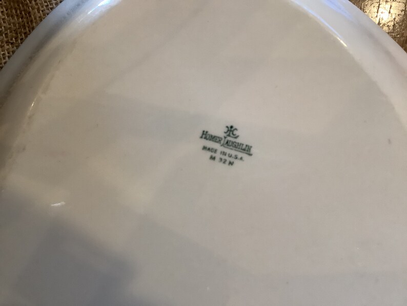 Vintage Homer Laughlin Octagonal Ironstone Medieval Rose Pattern ...