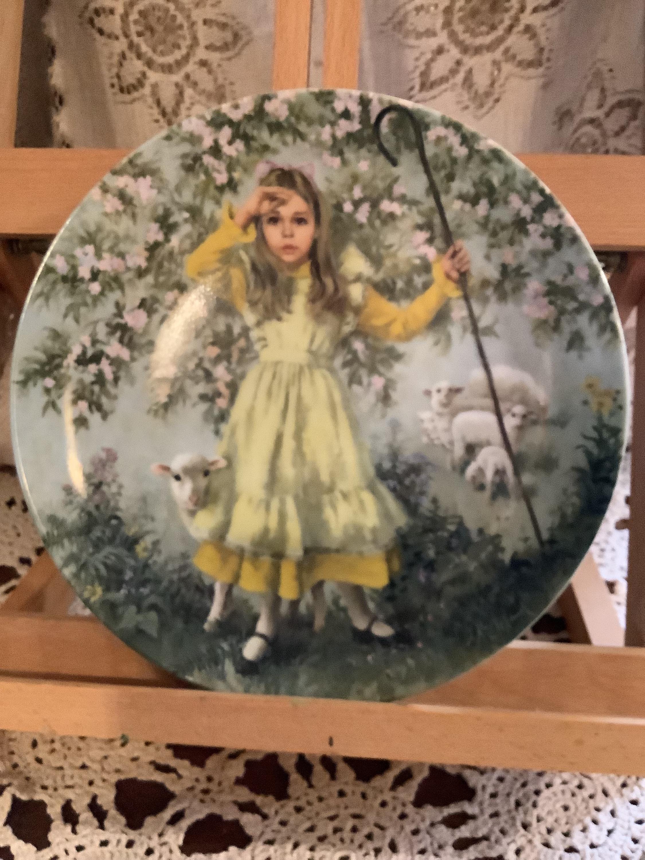 Vintage Mother Goose Reco Little Bo Peep 1983 Collectors Plate ...