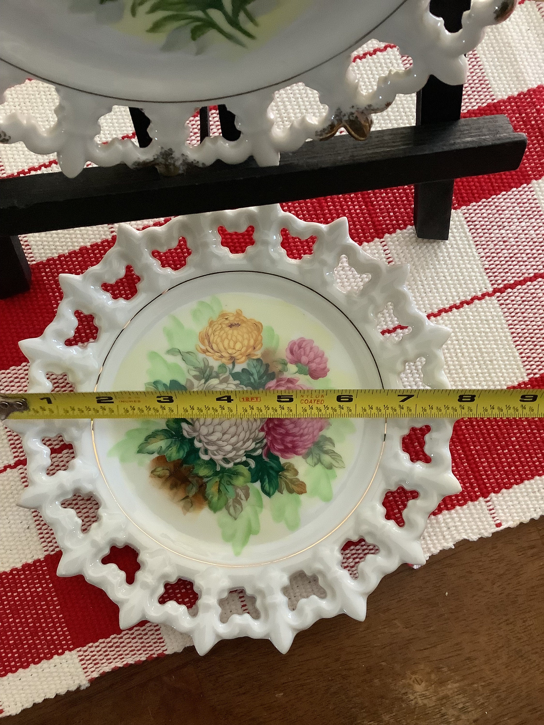 Vintage Flower Plates 1960’s Lefton Decorative Flower/collectible ...