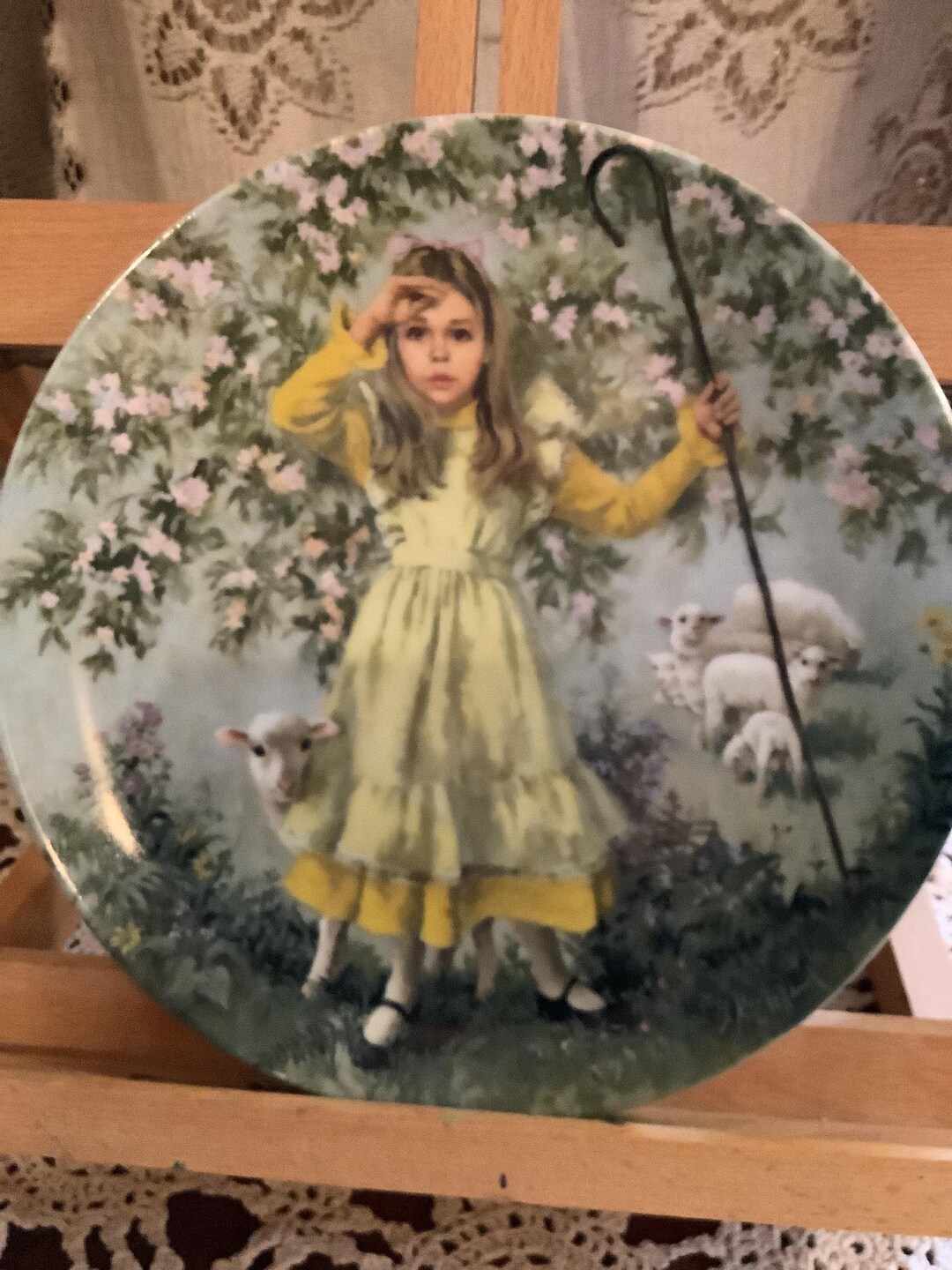 Vintage Mother Goose Reco Little Bo Peep 1983 Collectors Plate ...