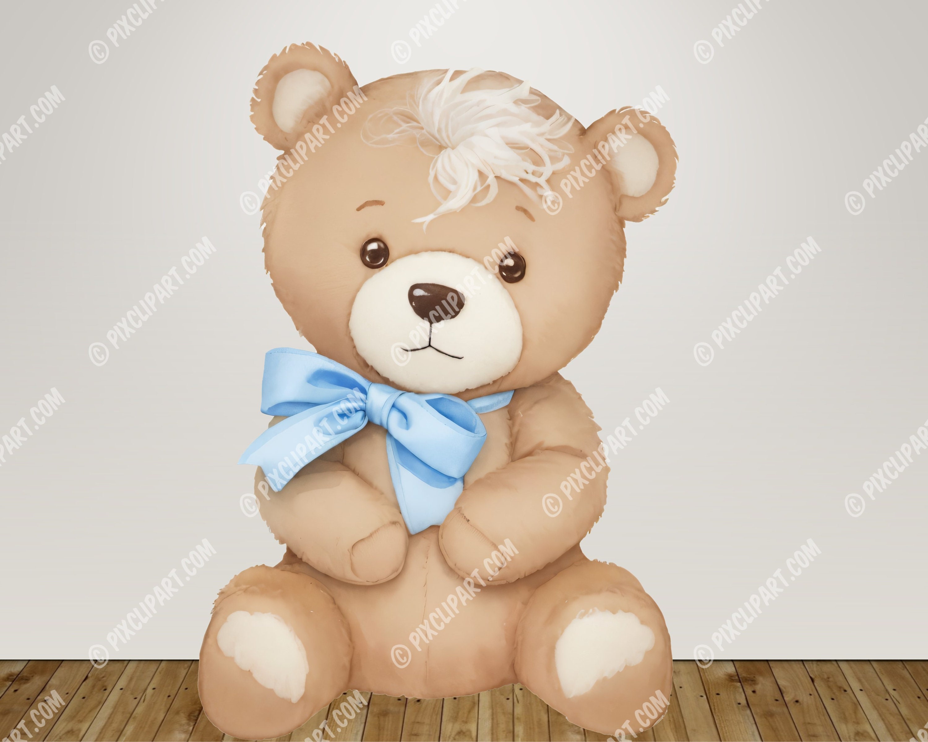 19 Vintage Blue Teddy Bear Clipart Set Watercolor Baby - Etsy