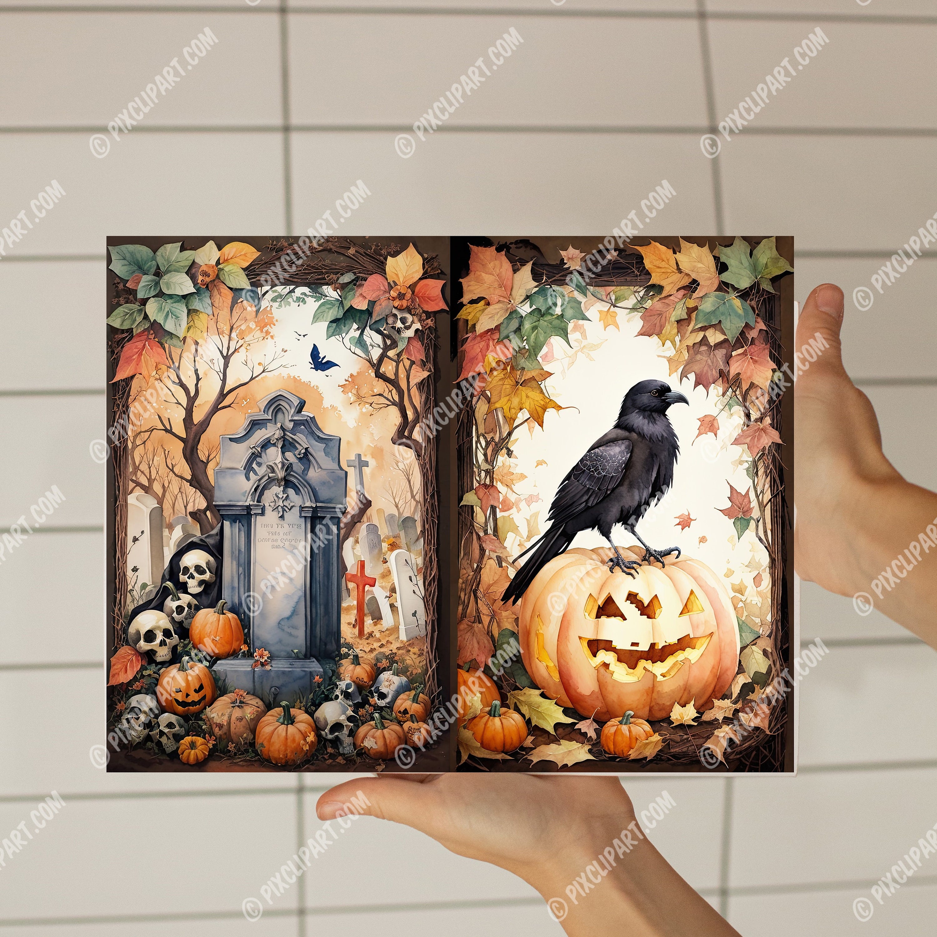 Vintage Halloween Junk Journal Kit: 20 Pumpkin Pages for Fall Memories ...
