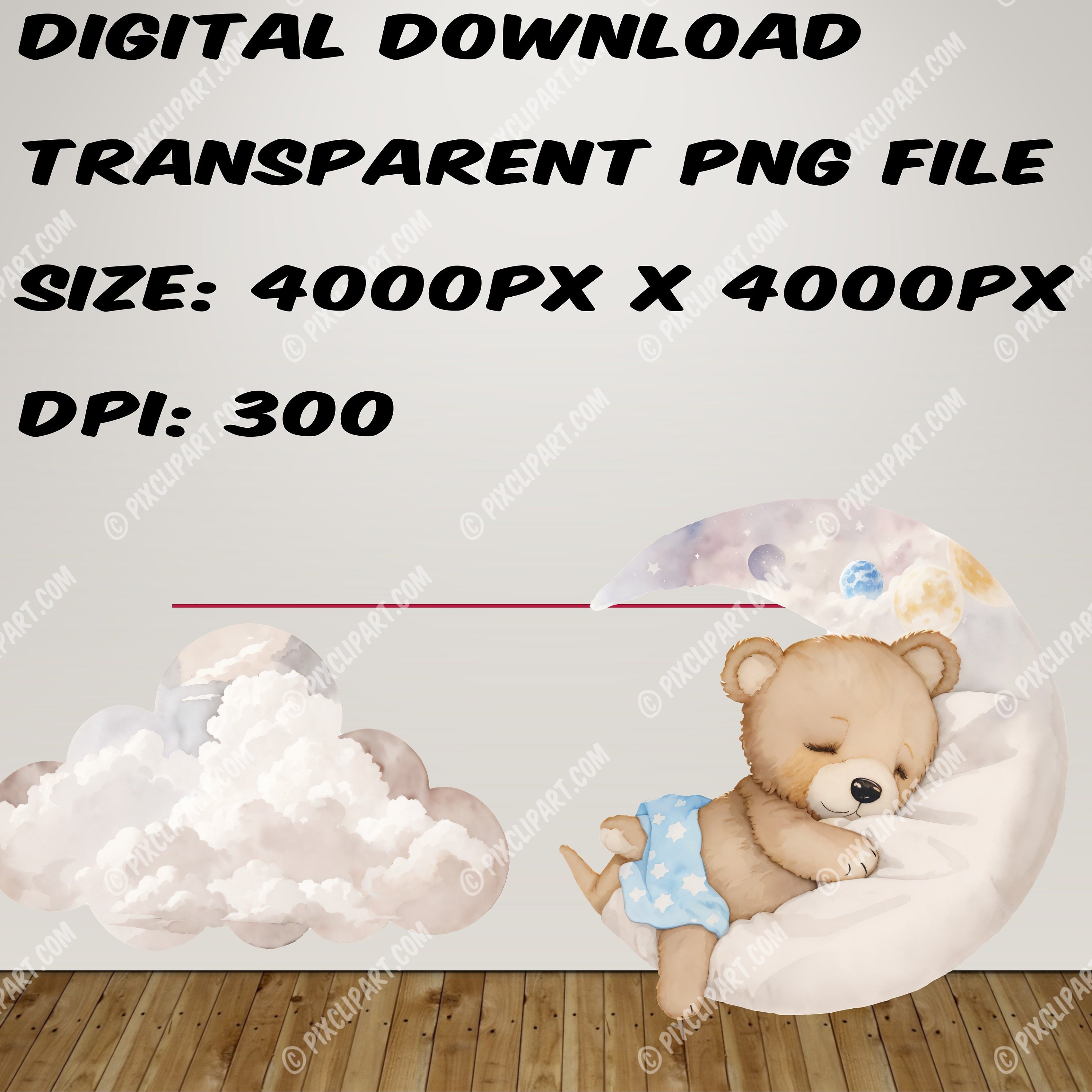 19 Vintage Blue Teddy Bear Clipart Set Watercolor Baby Shower, Boy's ...