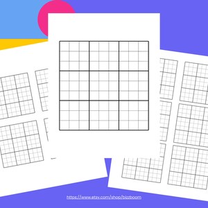 Blank Sudoku Pages. Printable Sudoku Grids. Printable Blank - Etsy