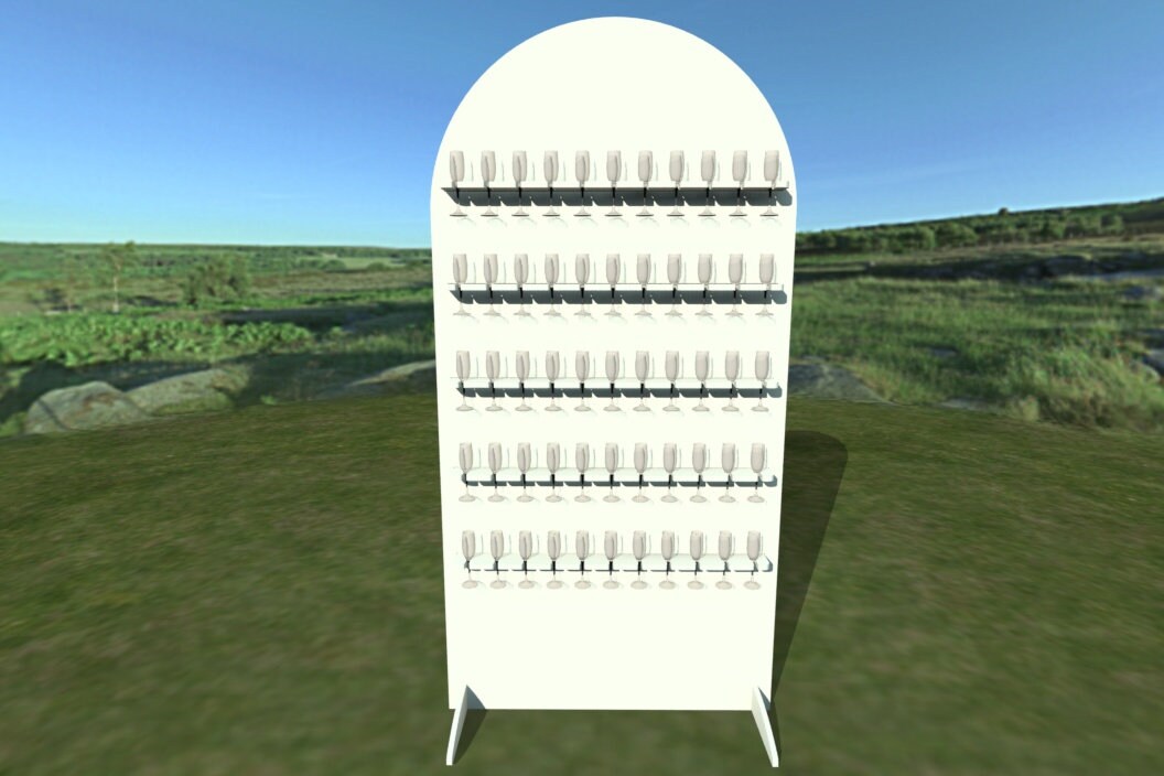 13 Sizes - Arched Champagne Wall Templates for Vcarve - DXF and CRV ...
