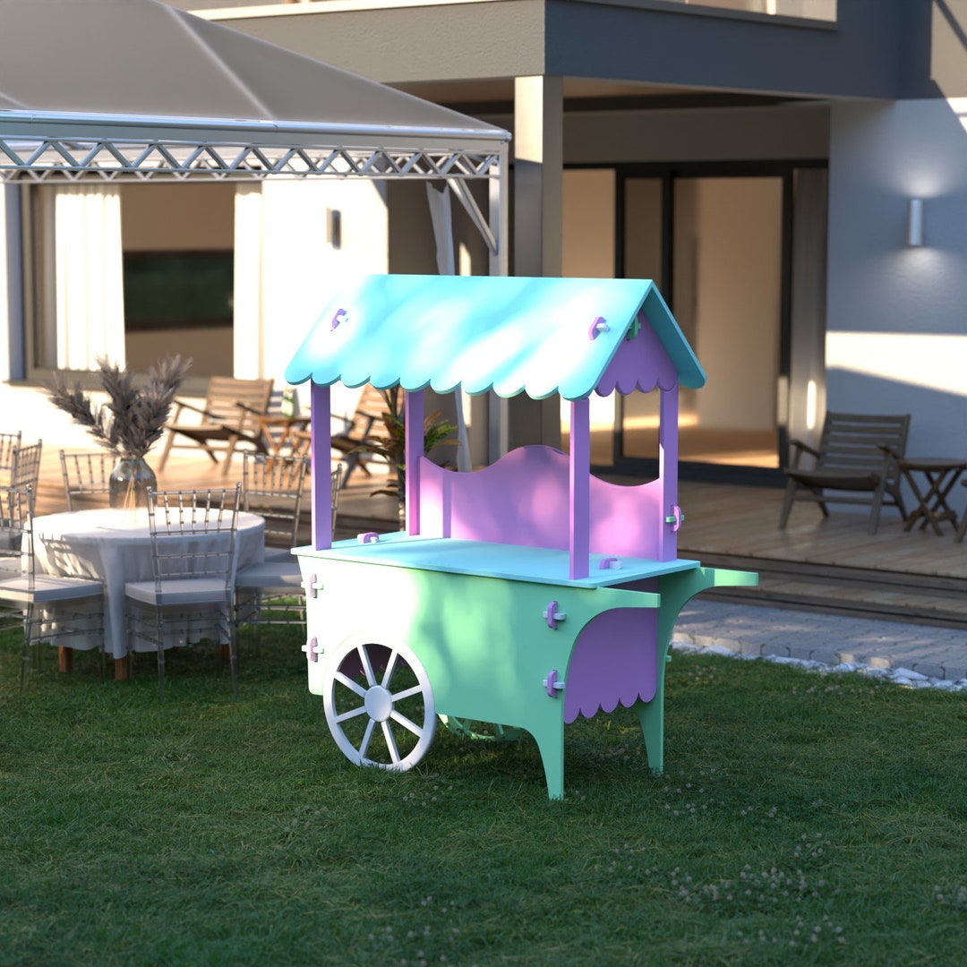 Sweet & Candy Cart - CNC Template - CRV, DXF Formats - Made for Vcarve ...