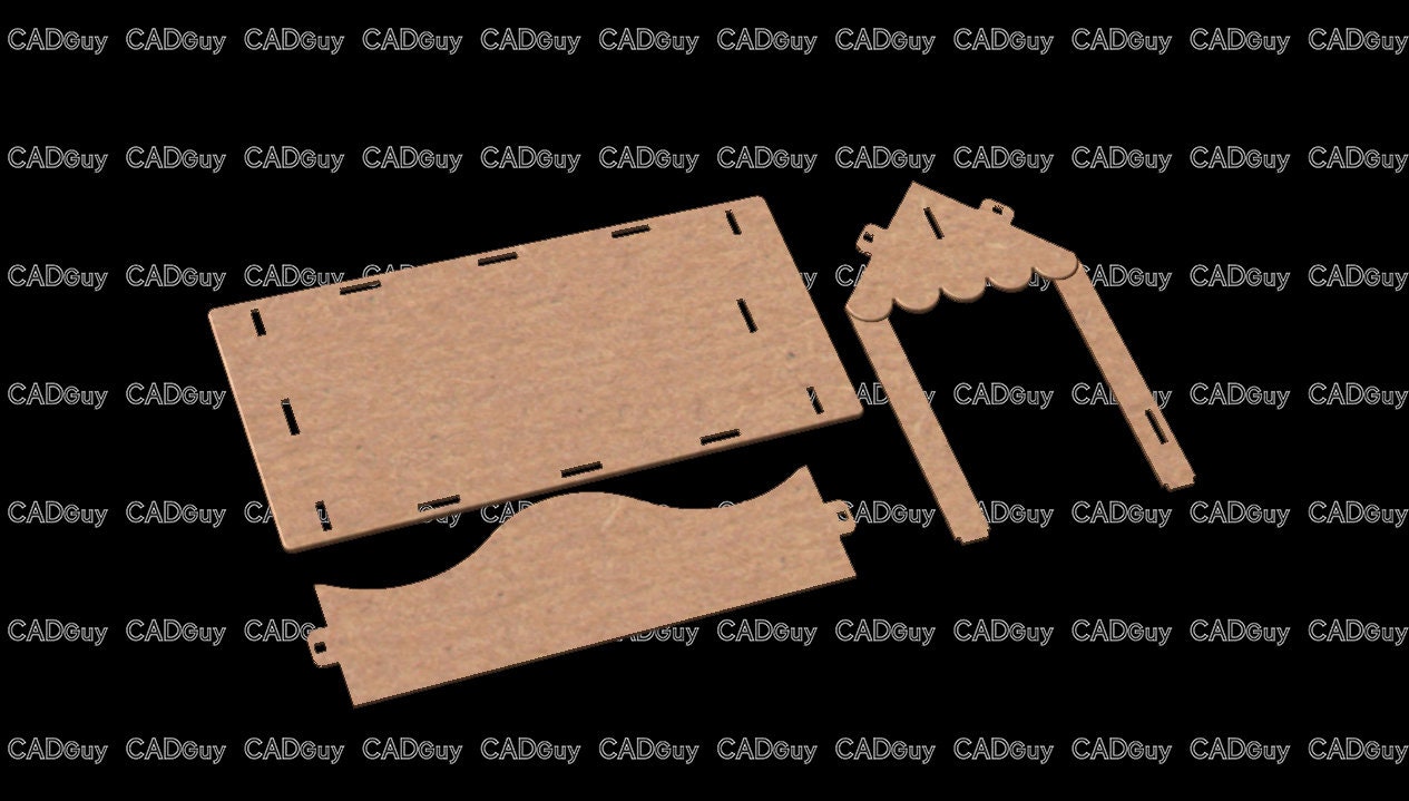 Sweet & Candy Cart - CNC Template - CRV, DXF Formats - Made for Vcarve ...