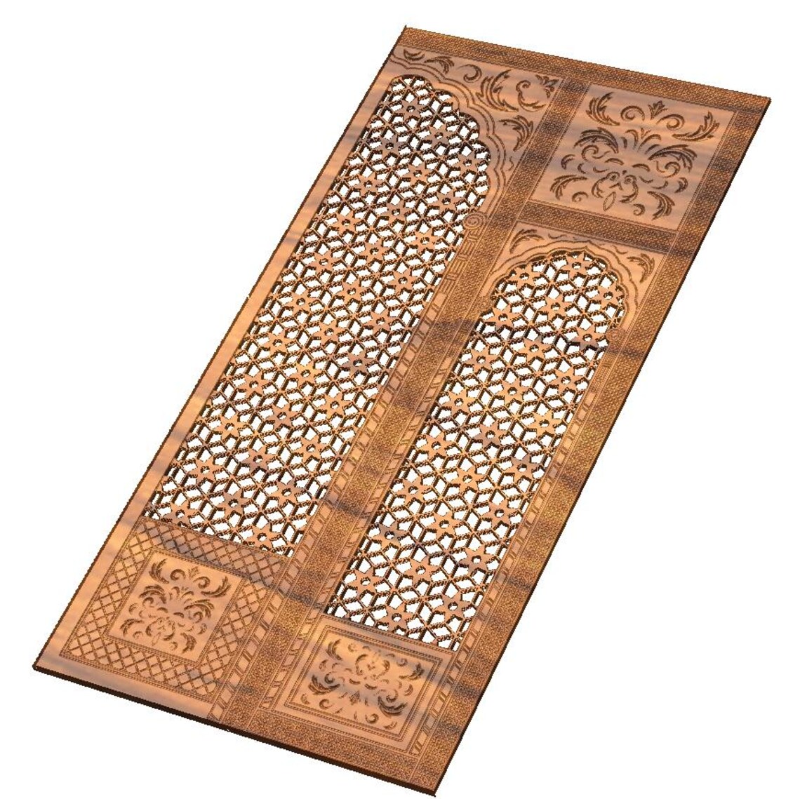 Intricate Jali Screen Design – Digital File (DXF & CRV) - for CNC ...