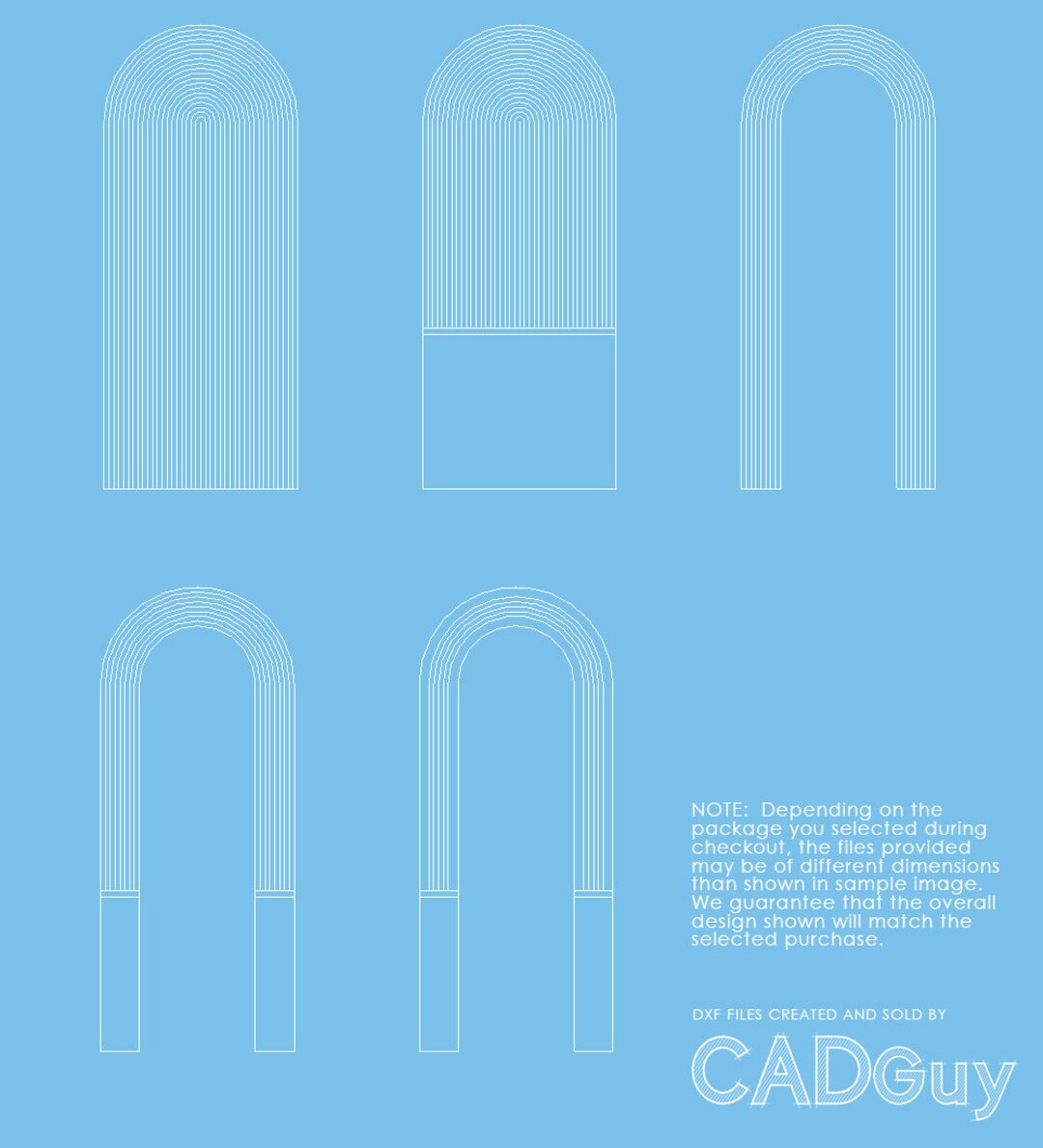 24in Wide Decorative Fluted Backdrop Panel Event DXF Files 56 File ...