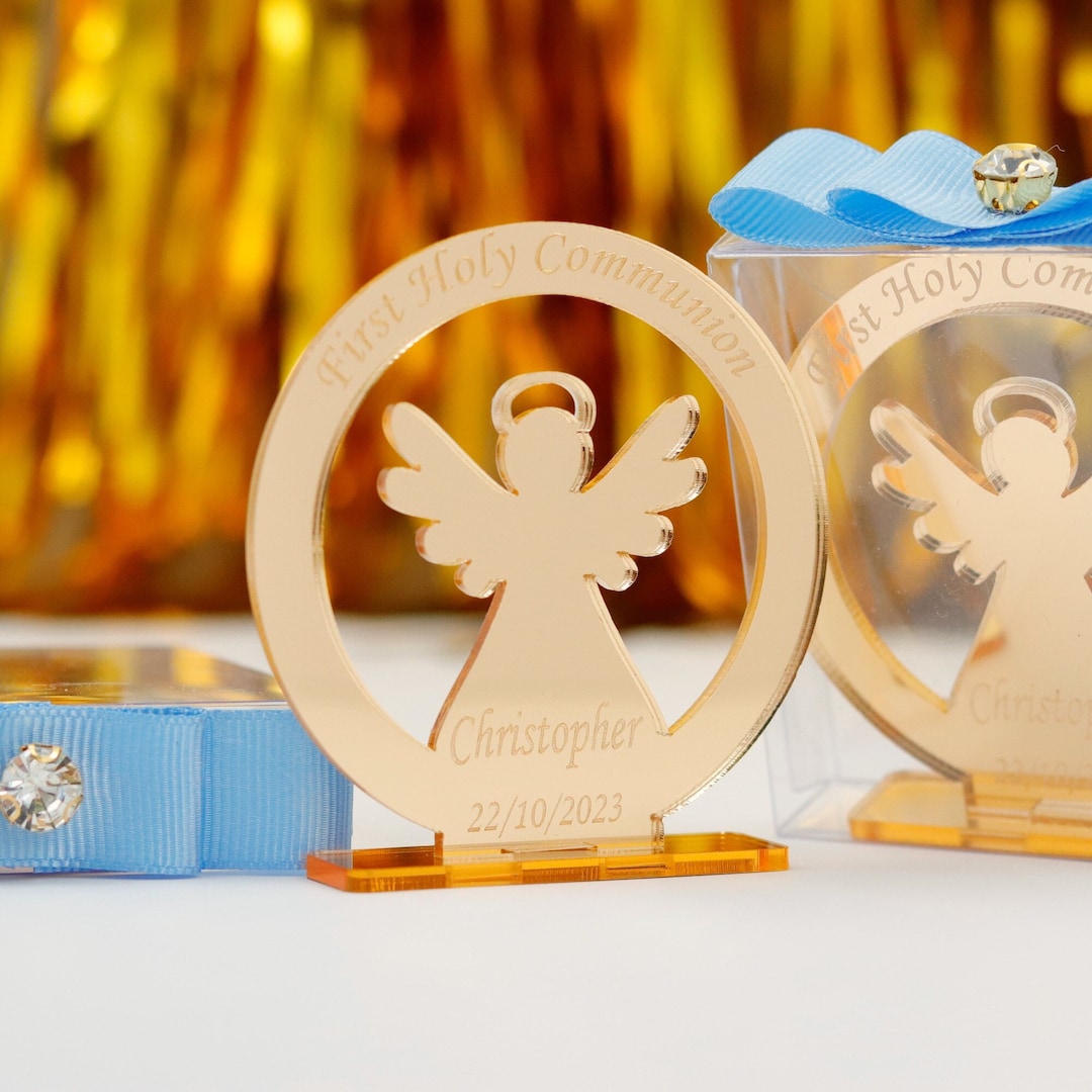 Custom Angel Favor: Mirrored Plexiglass, Baptism, Communion ...