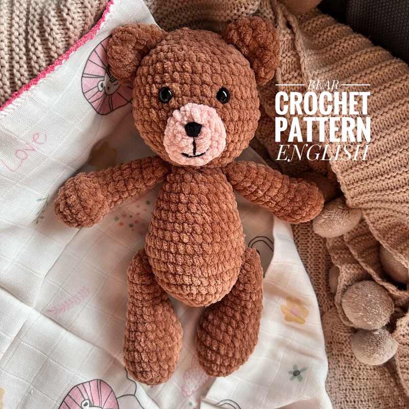 Crochet Bear Pattern - Etsy