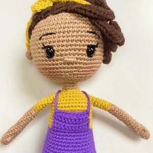 Magnolia Crochet Doll Pattern: Amigurumi Doll in Overalls (PDF) - Etsy