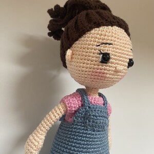 Crochet Doll With Overalls Amigurumi Patterns, First Baby Doll Crochet ...